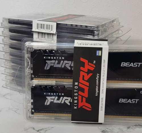 Оперативная память DDR4 Kingston Fury 3600 2x16