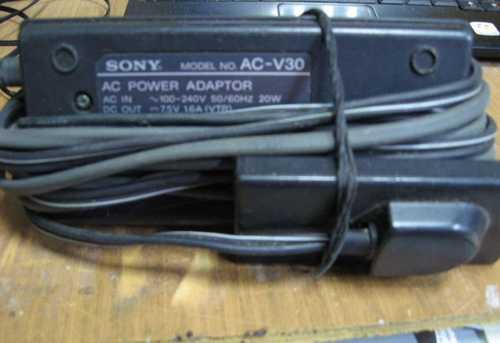 Зарядное устройство видеокамеры sony AC-V30