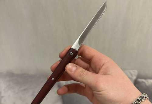 Нож складной с деревянной рукоятью