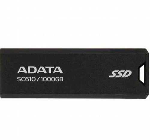 Внешний жёсткий диск (SSD) A-data SC610-1000G-CBK/RD