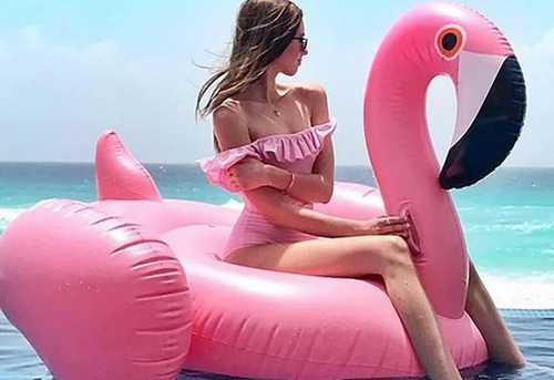 Надувной плот-матрас фламинго