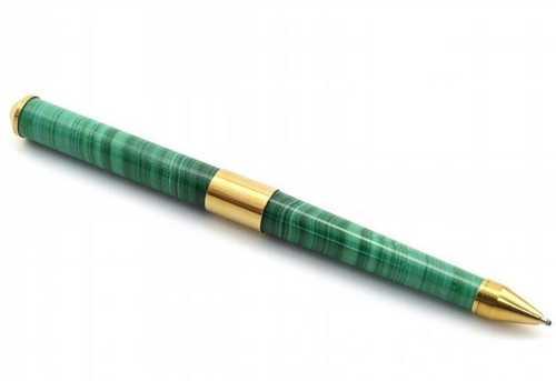 Малахитовая ручка со вставками из латуни