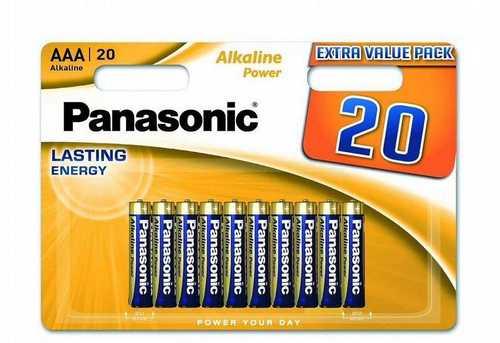 Батарейки Panasonic LR03REB/20BW AAA щелочные Alka