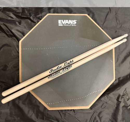 Тренировочный пэд Evans RealFeel 12" Двусторонний