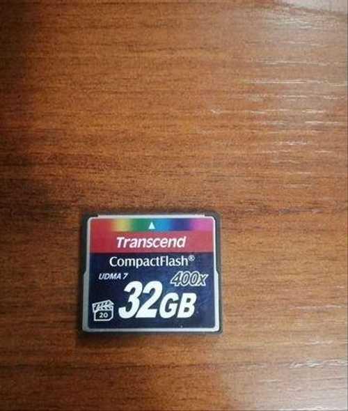 Карта памяти Transcend compact flash 32 gb