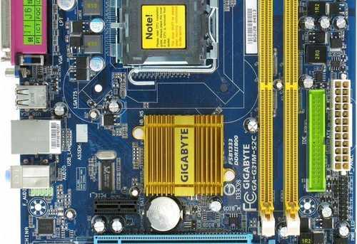 Gigabyte GA-G31M-S2C LGA775 G31 mATX 2DDR2