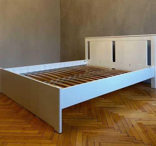 Кровать/каркас двуспальная IKEA songesand 160x200