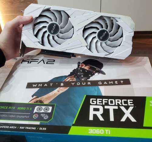 Видеокарта KFA2 RTX 3060 Ti X White 8gb