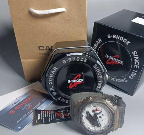 Часы Casio G-Shock 2100 LUX Черные Скелетон Limited