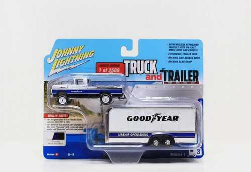 Johnny Lightning Truck and Trailer Ford F-250