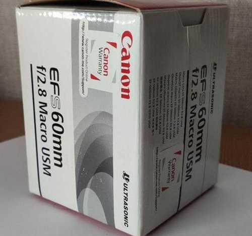 Canon efs 60mm f 2.8 macro usm