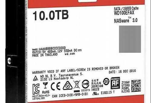 Жесткий диск WD Red 10тб (WD100efax)