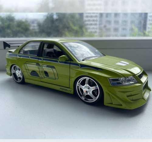 Модель авто форсаж mitsubishi lancer evo 1:24