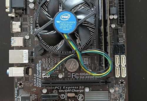 Комплект Intel i3-4160, MB(Gigabyte),DDR3 16Gb