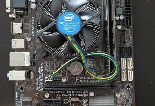 Комплект Intel i3-4160, MB(Gigabyte),DDR3 16Gb