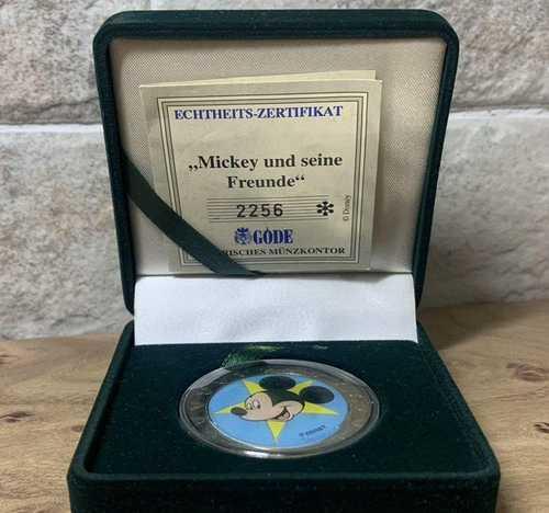 Медаль Дисней Disney Микки Маус футляр