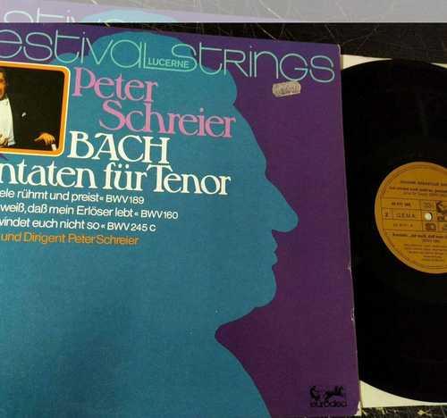 Бах Peter Schreier Bach Kantaten Für Tenor Квадро