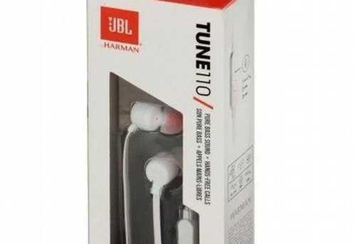 Наушники проводные JBL tune T110 White