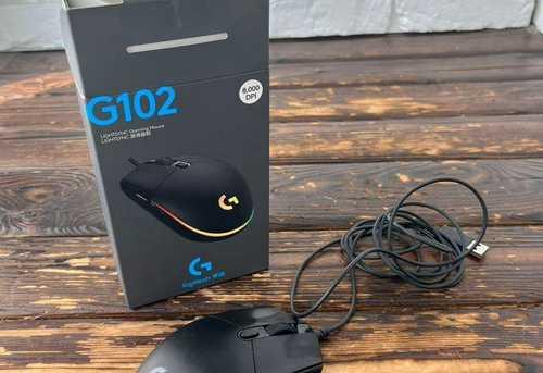 Мышь проводная Logitech G102 lightsync