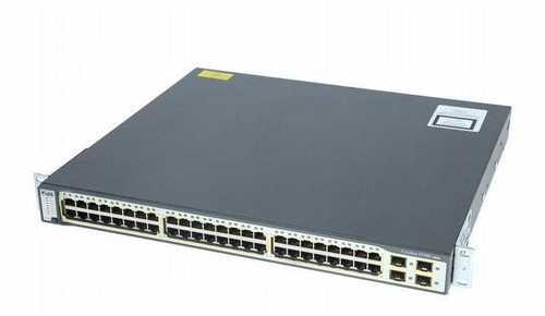 Cisco WS-C3750G-48TS-E Гигабитный L3 коммутатор бу