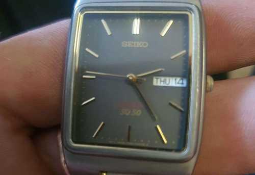 Часы Seiko Titanium титановые в очень хор. состоян