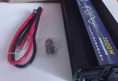 Инвертор 12-220v 2000вт чистый синус, япония - арт