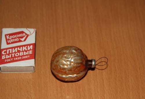 Елочные игрушки СССР, грецкий орех
