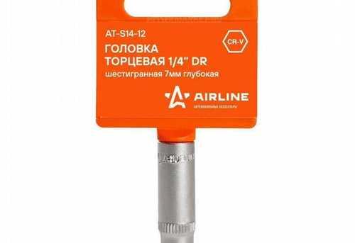 Airline AT-S14-12 Головка торцевая 1/4 DR шестигра