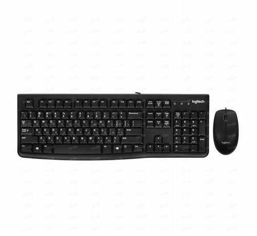 Клавиатура+мышь проводная Logitech MK120 черный