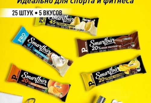 Батончики протеиновые SmartBar "Ассорти", 25 шт