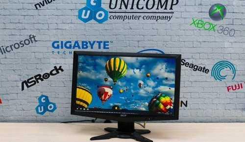 Монитор Acer G195HQVb, 19", 1366x768, 75 Гц, TN