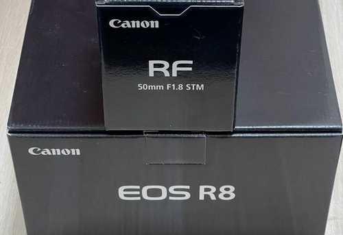 Canon EOS R8 kit RF 50mm 1.8 STM Новый