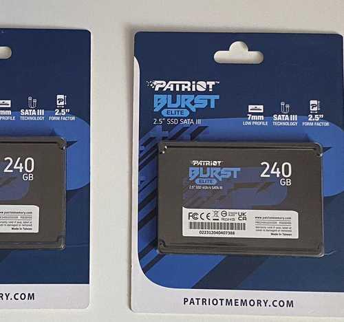 Накопитель 2.5" SSD SATA III 240GB Patriot Elite