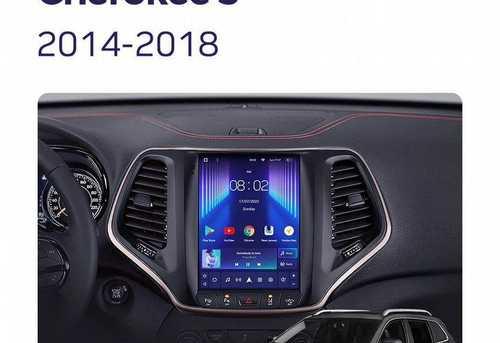 Jeep Cherokee KL android tesla Teyes магнитола