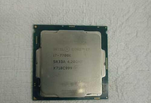 Условно рабочий Процессор intel core i7 7700k
