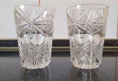 Хрустальные стаканы СССР Мальцовское стекло