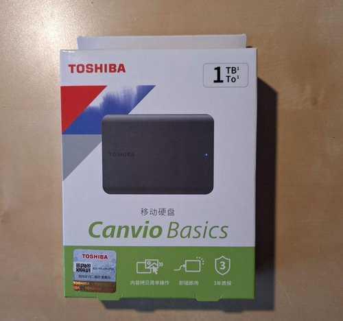 Внешний жесткий диск Toshiba canvio basics 1 тб