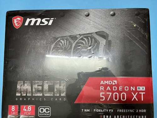 Видеокарта MSI RX5700 XT mech (новая)