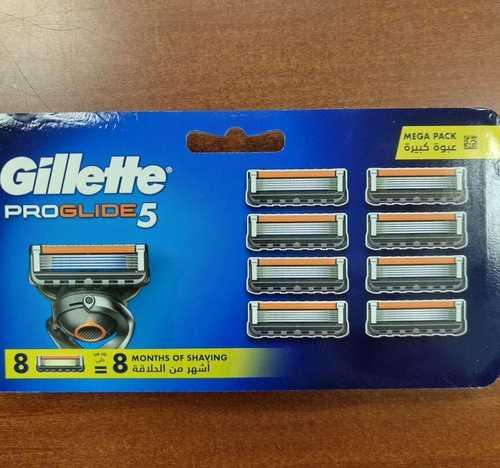 Сменные кассеты Gillette Proglide 8 шт