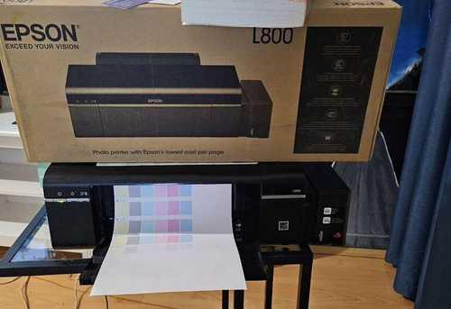 Тест дюз 100 фотопринтер 6 цветный Epson l800