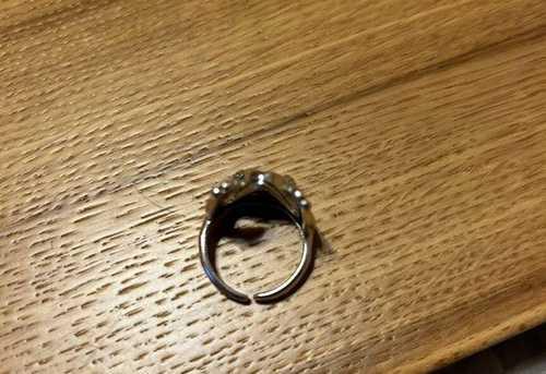 Серебряное кольцо новое с лягушкой