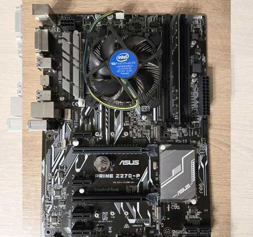 Asus Z270 prime Z270-P   G3930   4GB DDR4   Кулер