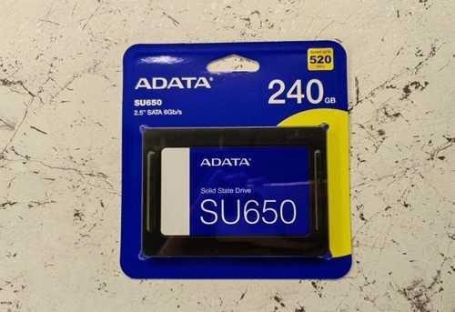 SSD накопитель Adata SU650 240 гб (новый)