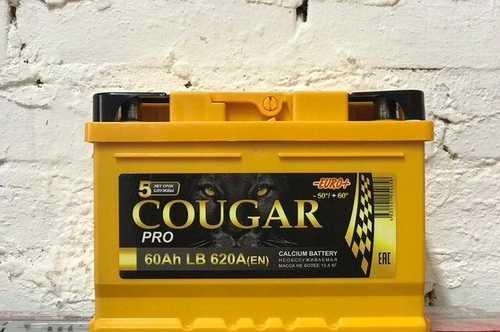 60Ah Аккумулятор 12V 6CT-60.0 LB Cougar PRO 620A