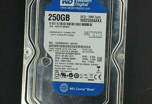 Жесткий диск western digital на 250gb