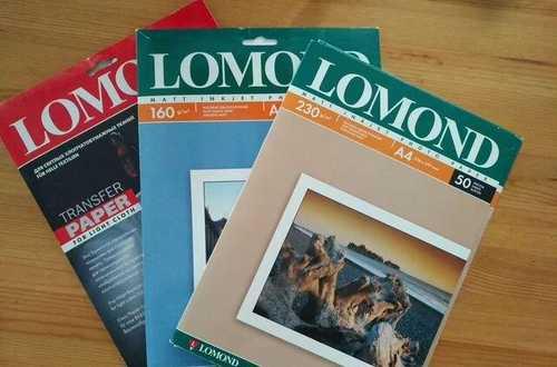 Фотобумага и термотрансферная бумага Lomond
