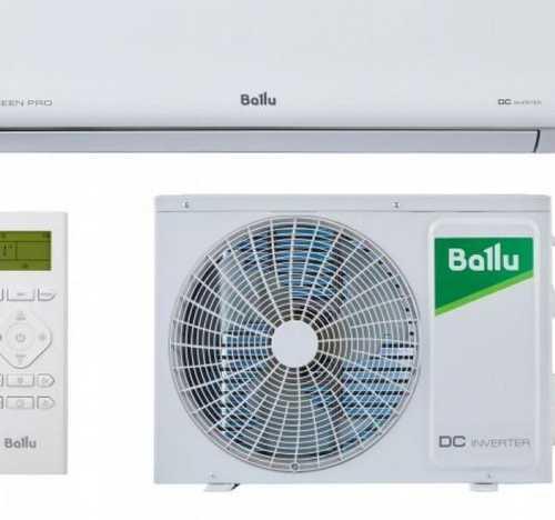 Сплит-система инверторная Ballu iGreen Pro bsagi/09HN8 настенная, до 27м2, 9200 BTU, с обогревом, (к