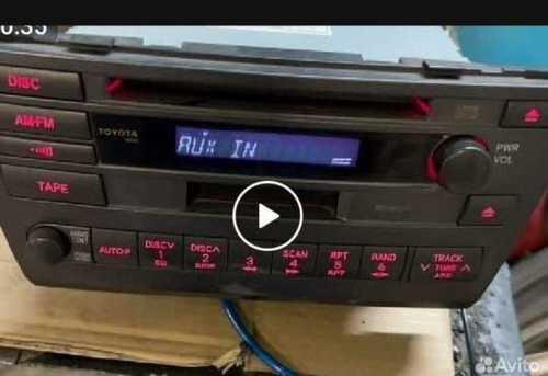 Штатная магнитола mark2 sony с красной подсветкой