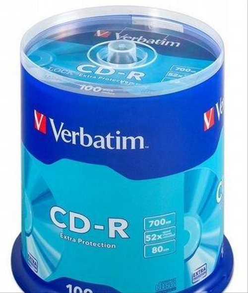 Verbatim CD-R 700Mb 52X Extra Protection 100 шт