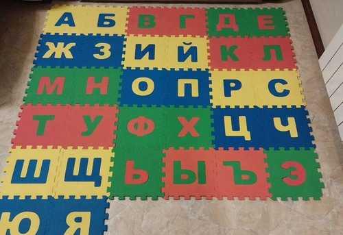 Развивающий детский коврик Русский Алфавит 25х25